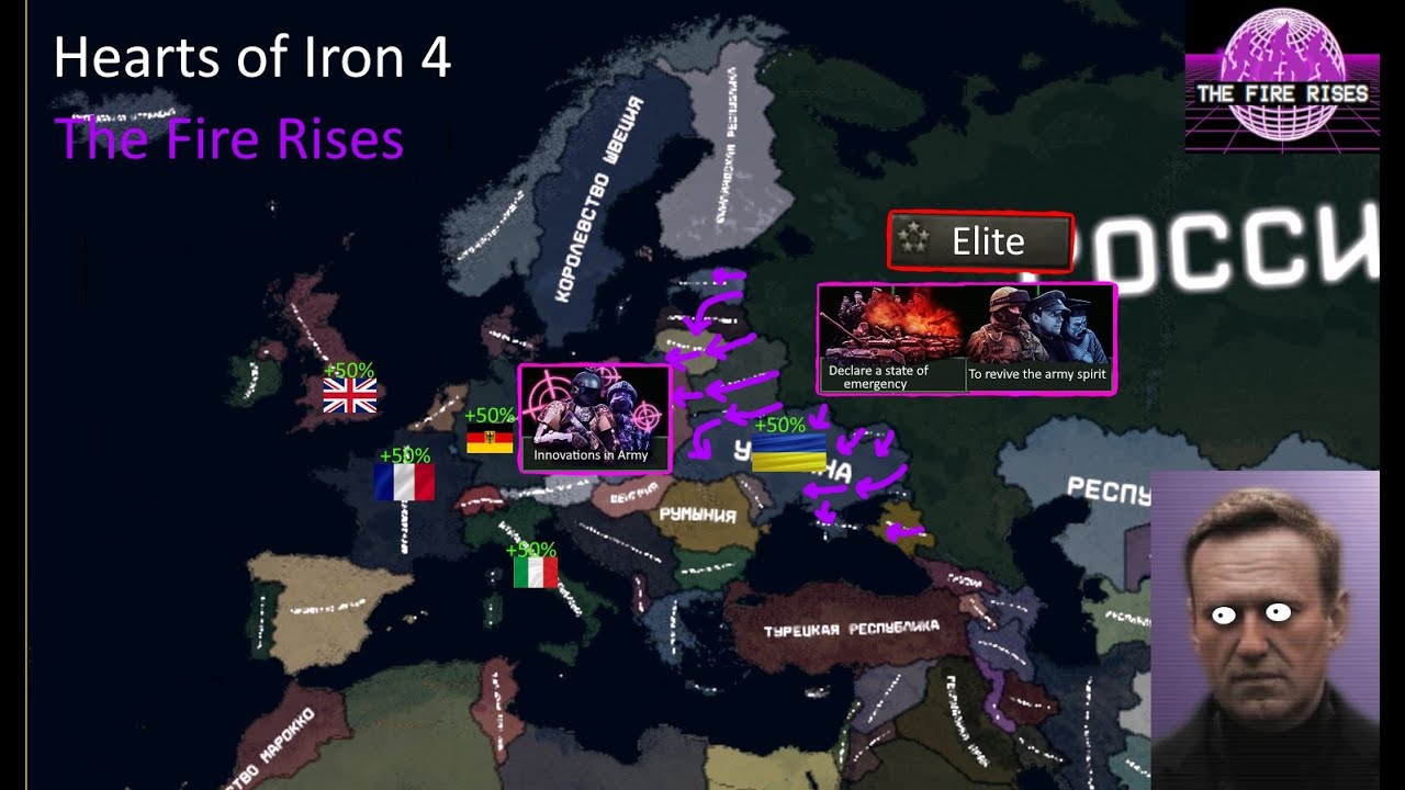 Hoi4 The Fire Rises Russia Elite+Buffed NATO - YouTube