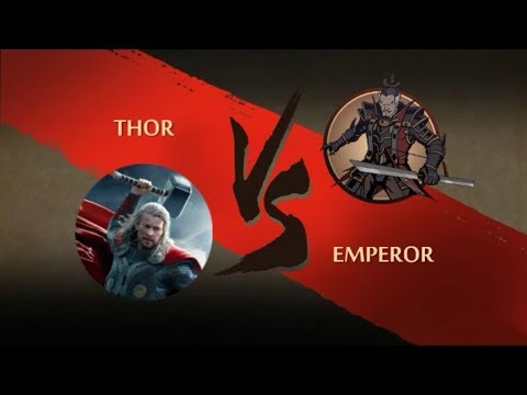 THOR vs EMPEROR... In Shadow fight 2 .. - YouTube