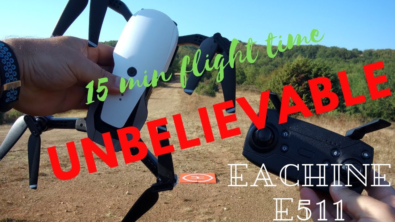 Eachine E511 Long flying foldable 1080P Camera Drone| Flight Test ...