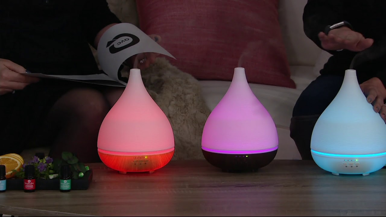 Revitaspa Aroma Diffuser with Color Changing Lamps on QVC - YouTube