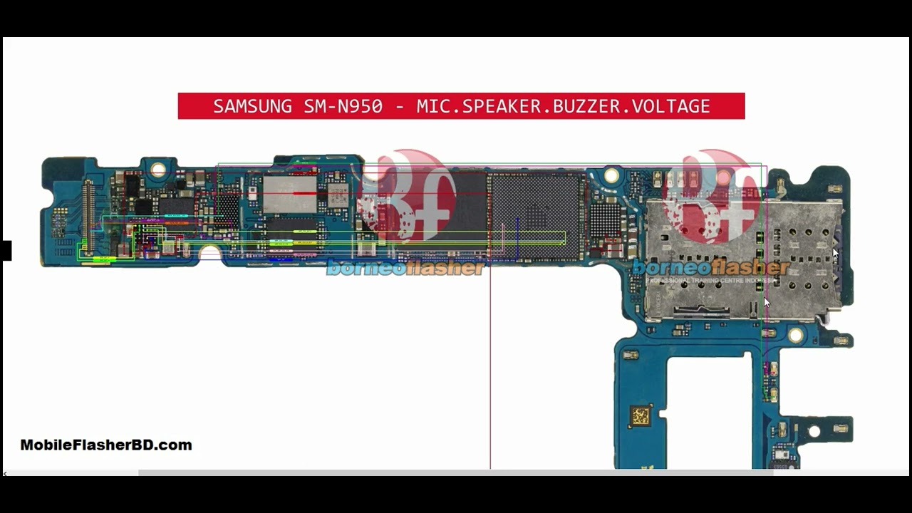 Samsung Galaxy Note 8 SM-N950 MIC SPK Buzzer Problem Repair All Supply ...