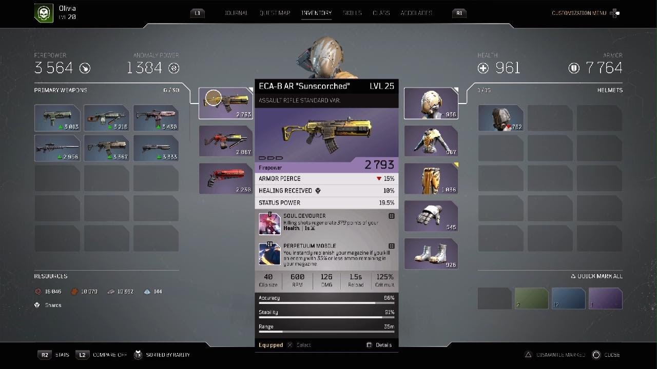 Outriders: Technomancer - Everlasting Tank Minigun Build 2 - YouTube