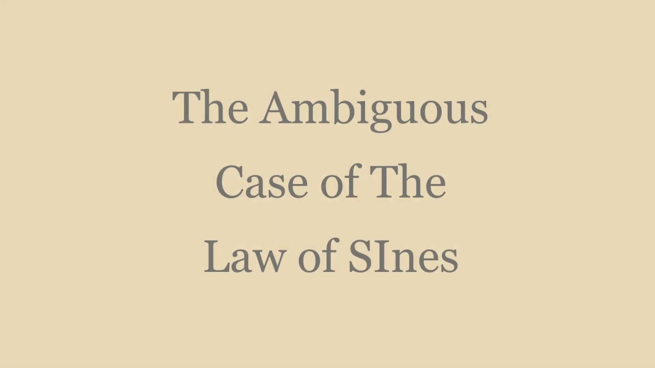 The Ambiguous Case of The Law of SInes - YouTube
