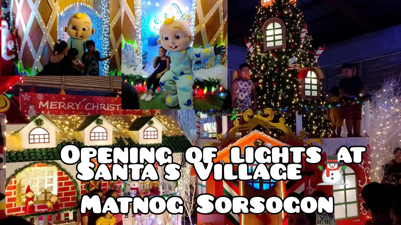 JJ mascot invited @Matnog Sorsogon Opening of lights Santa's Village ⛄☃ ...