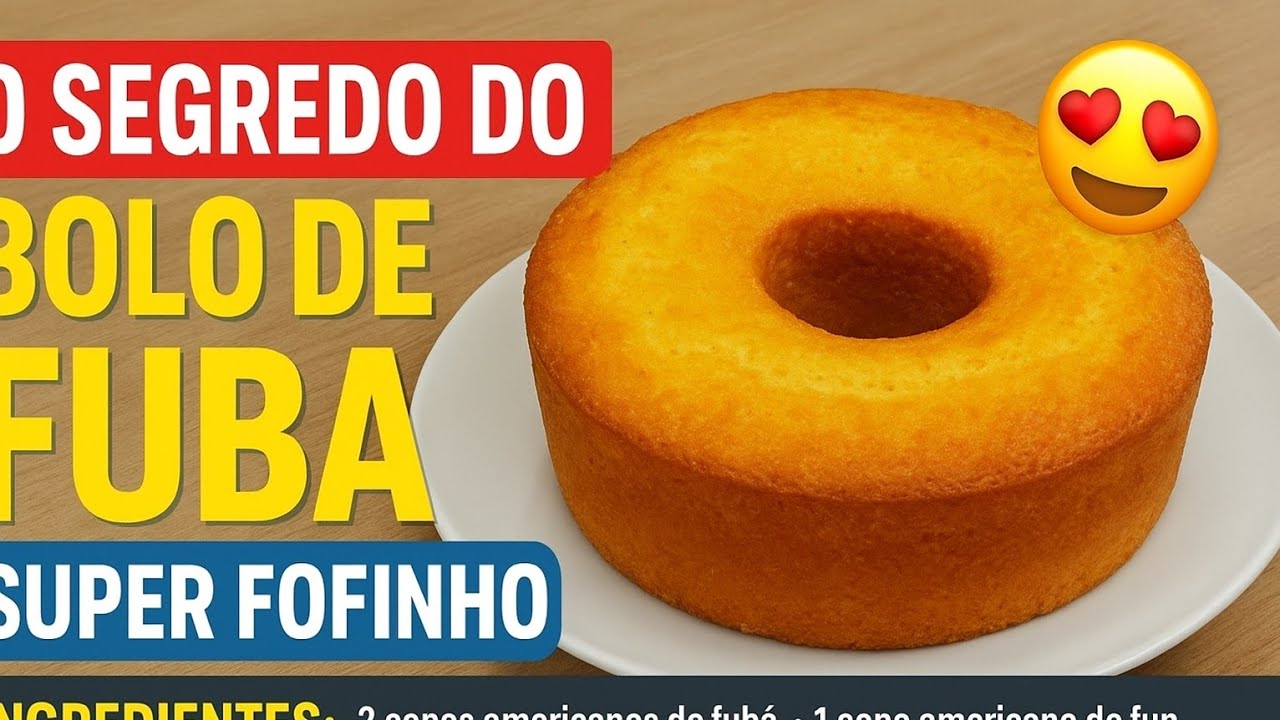 O segredo do bolo de fubá super fofinho que dá certo toda vez! 😍 - YouTube
