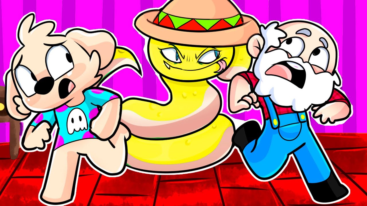 ¡NO DEJES que LA SERPIENTE SILVIO te ATRAPE! 🐍😱 ROBLOX SNAKE con ...