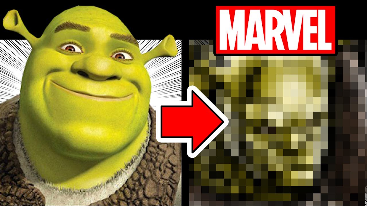 Drawing shrek in a marvel style - and 18 facts you didn't know about shrek!