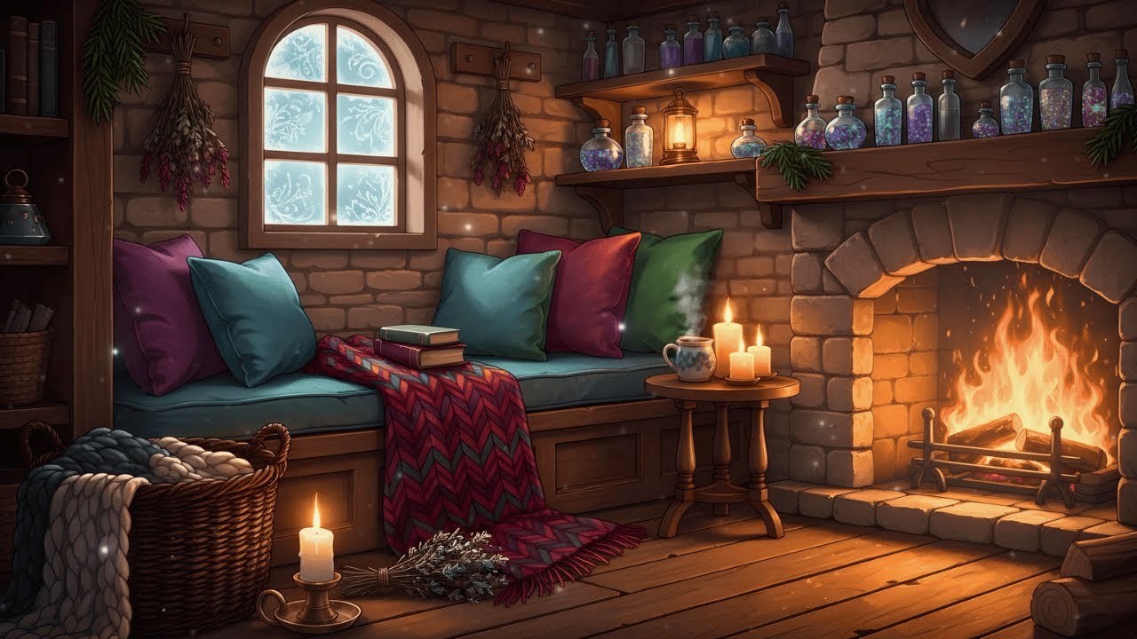 The Winter Inn 🍺 Fantasy Tavern Lofi Ambience for Reading - YouTube