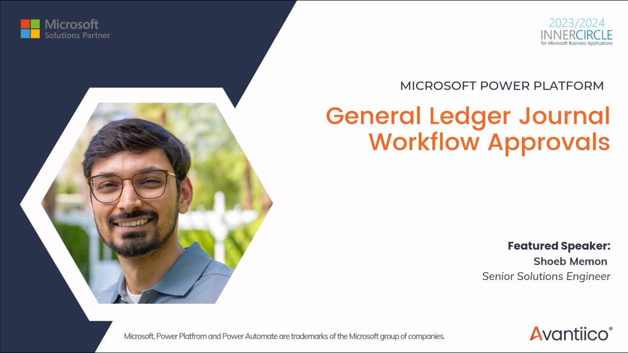 Power Automate General Ledger Journal Approval Workflows - YouTube