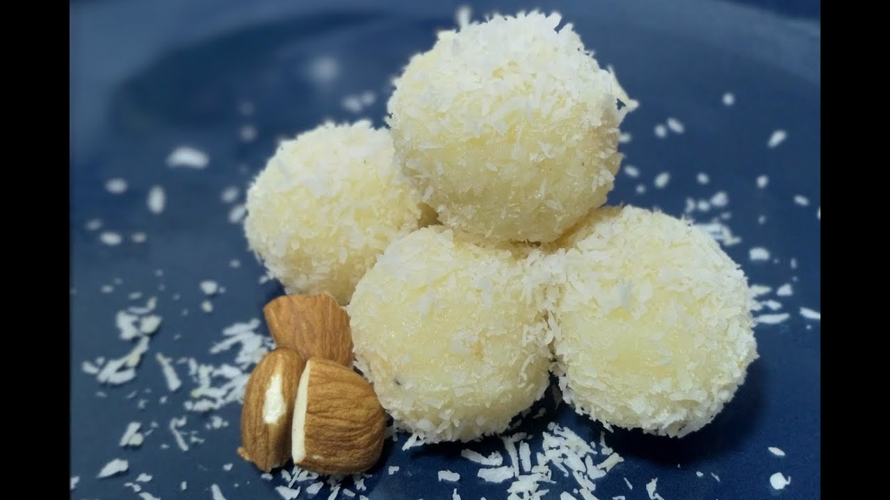 3-ingredient Raffaello coconut ball recipe/ raffaello balls - YouTube
