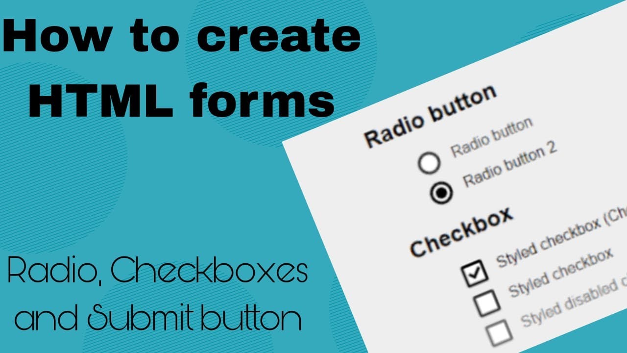 Create Radio And Checkboxes Using Html Forms In Vs Code Aio Technology Juffjj Youtube