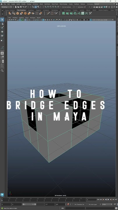 How to Bridge Edges in Maya | Quick Modeling Tip #maya3dmodelingmalayalam #mayamodeling - YouTube