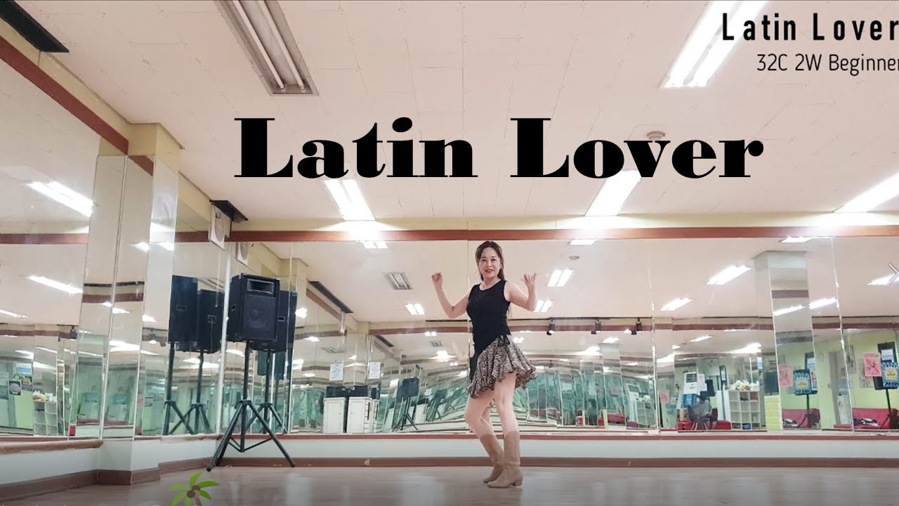 Latin Lover Line dance / 쉬운차차라인댄스 / Beginner / 아리라인댄스 - YouTube