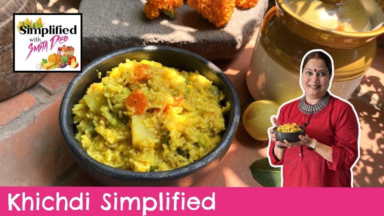 How to Make a Simple Vegetable Moong Dal Khichadi | Chef Smita Deo ...