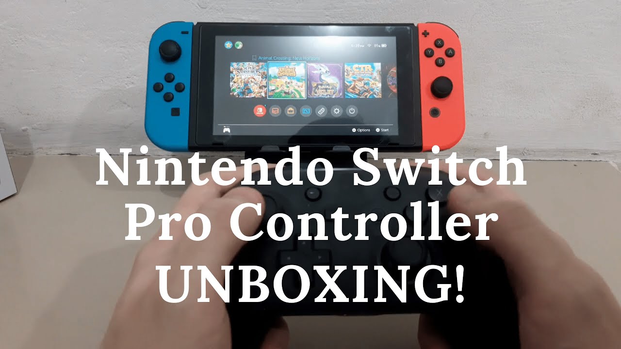 Nintendo Switch Pro Controller Unboxing & Gameplay Test - YouTube