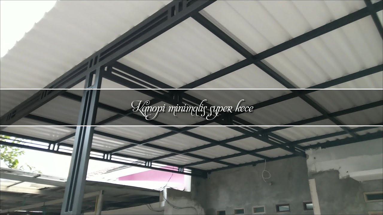 Kanopi minimalis super....atap alderon - YouTube