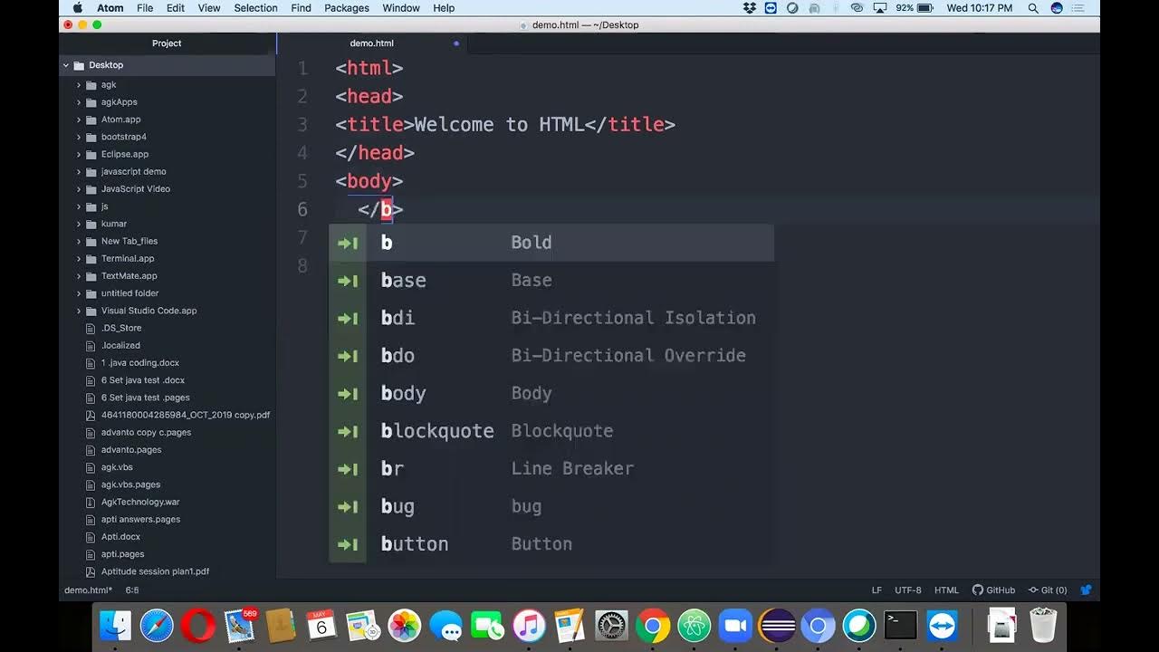 HTML + HTML5 Basic Syntax Practical in Hindi ( Lecture- 3 ) - YouTube