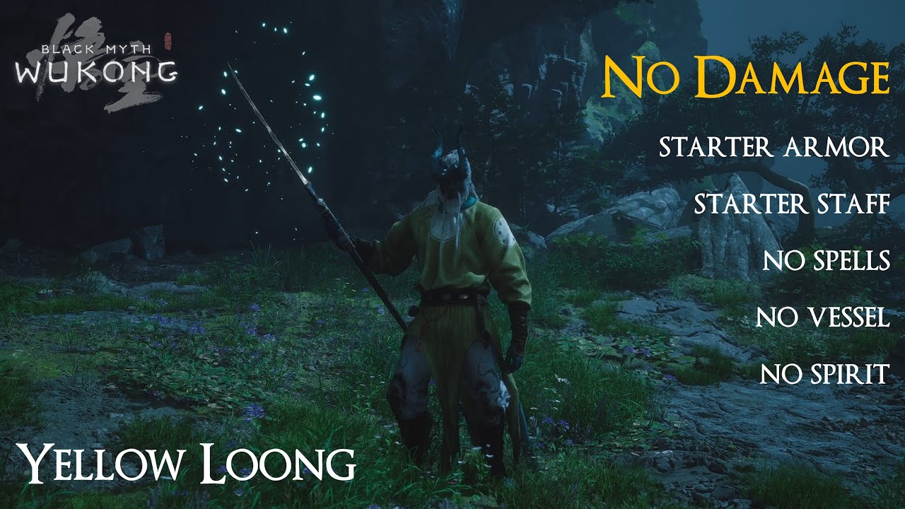 DESTROYING YELLOW LOONG | Starter staff/armor & No damage/spells (World ...