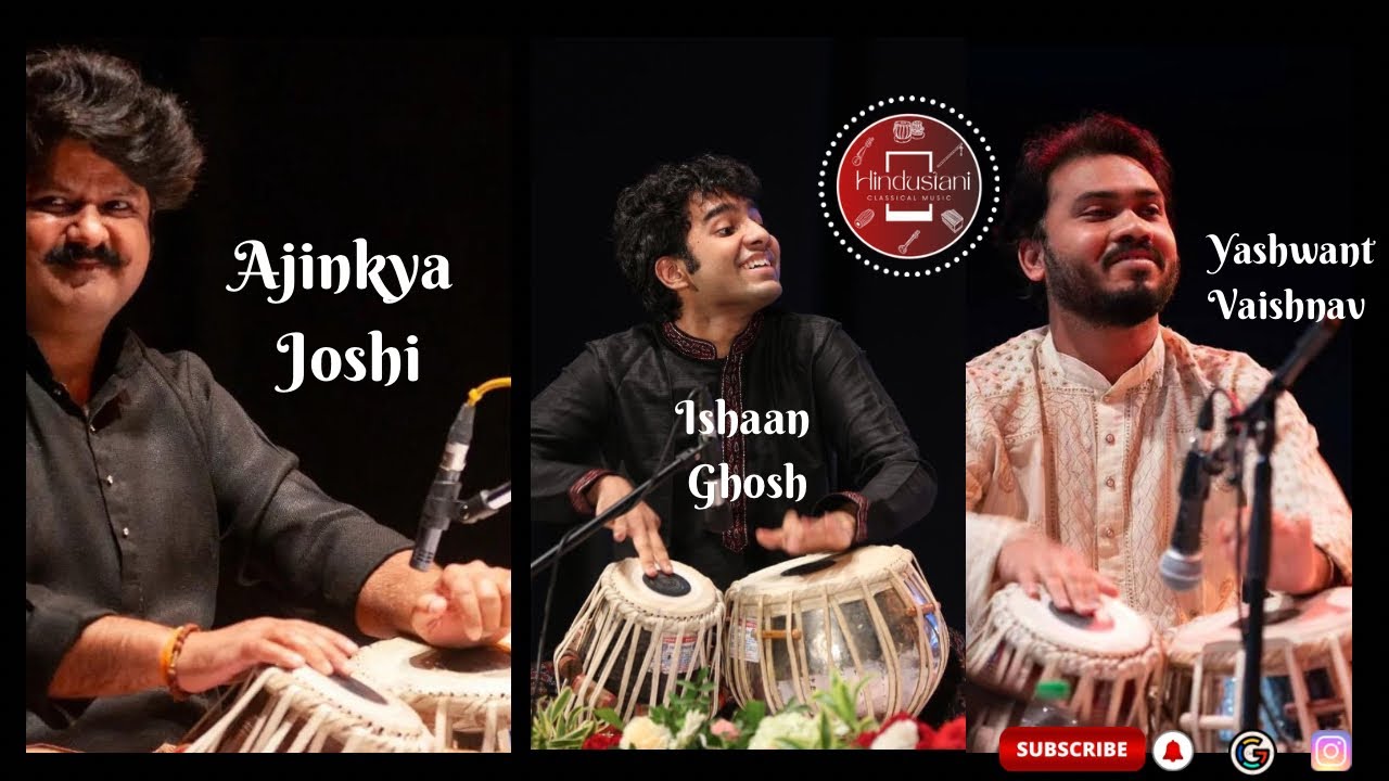 Ajinkya Joshi | Yashwant Vaishnav | Ishaan Ghosh | Playing Delhi Gharana Kayda. - YouTube
