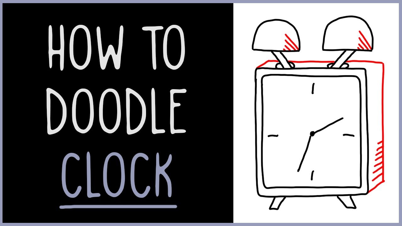 Learn How to Doodle a Clock (drawing tips) - YouTube