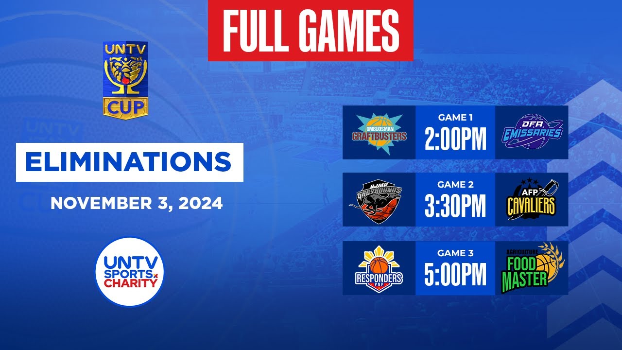LIVE FULL GAMES: UNTV Cup Season 11 Eliminations at Paco Arena, Manila ...