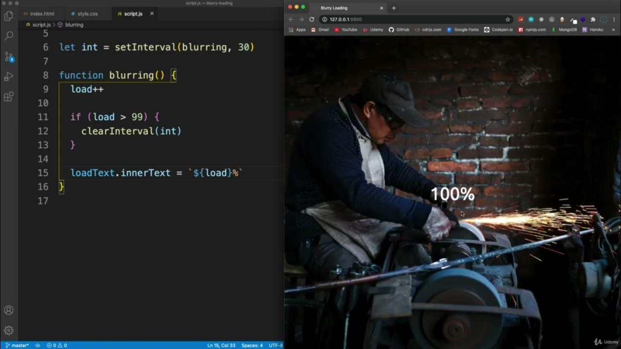 Blurry Loading Background Image Html Css Javascript Watch Now Youtube