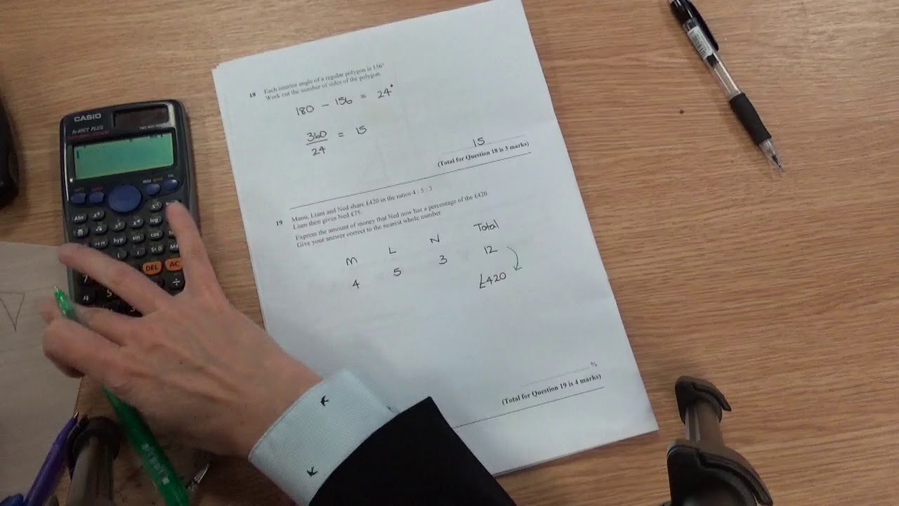 IGCSE (9-1) Practice Paper 2F Q16 to 20 - YouTube