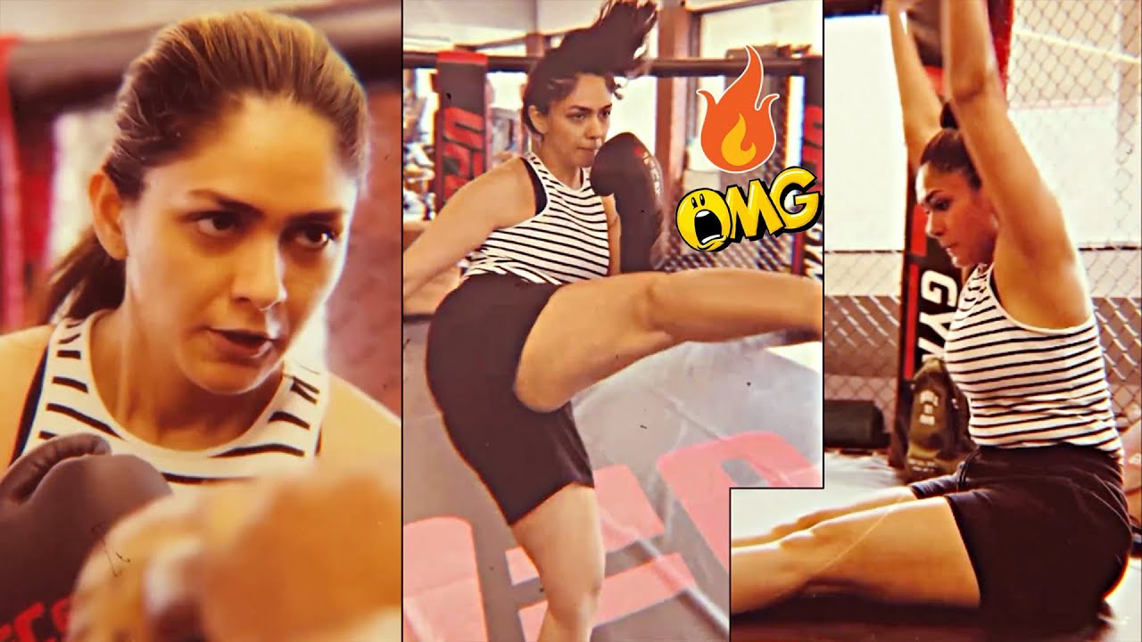 Actress Mrunal Thakur Latest GYM Workout Video | Mrunal Thakur Latest ...