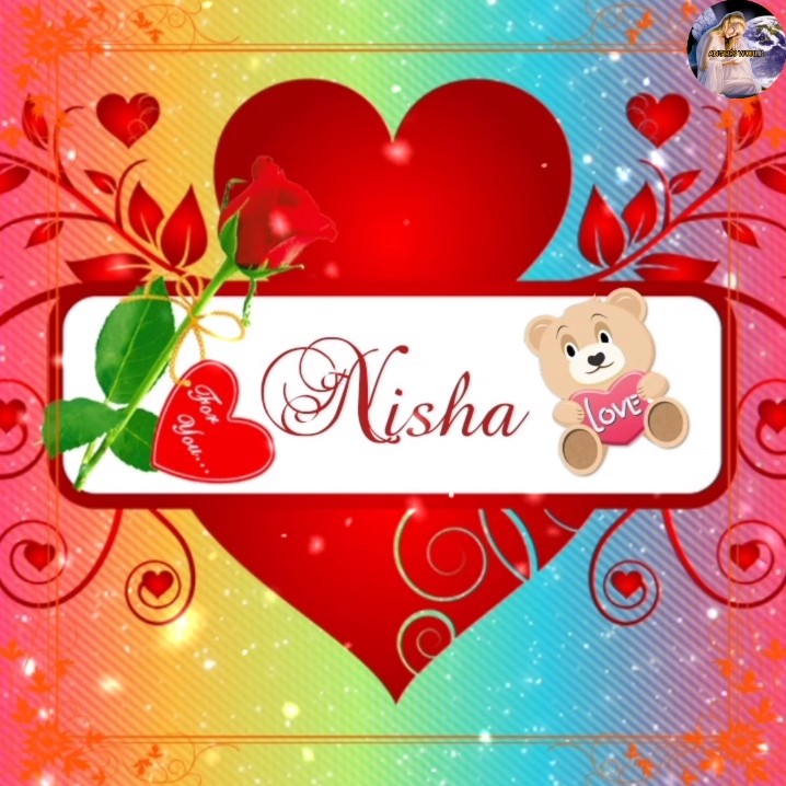 Nisha name with beautiful alphabet 💫🥰 - YouTube