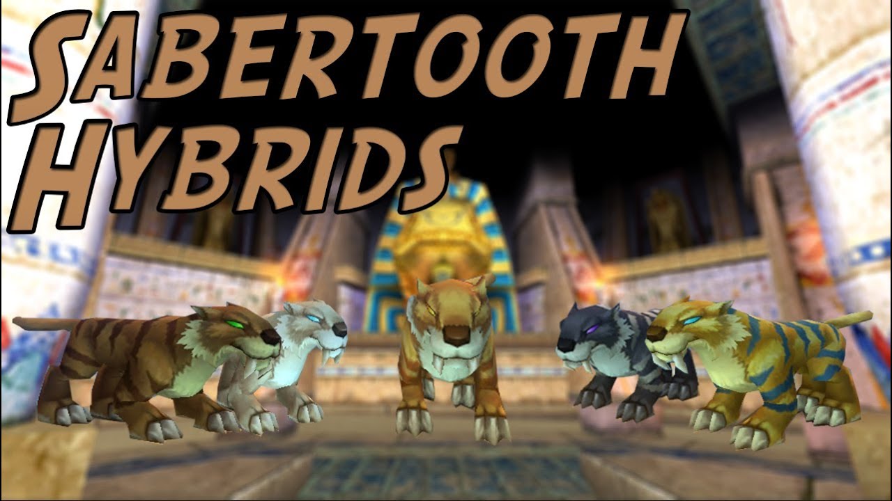 Wizard101: All Level 98 Sabertooth Hybrids - YouTube