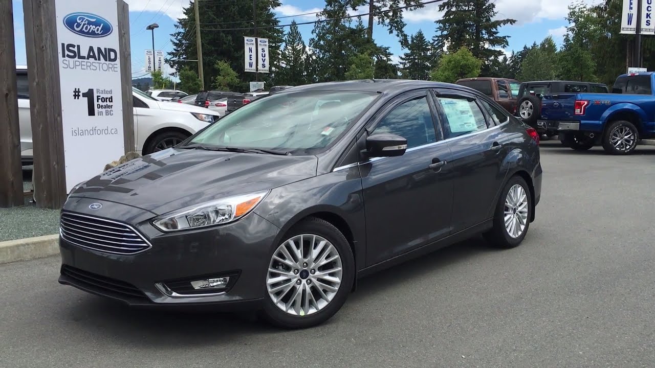2016 Ford Focus Titanium W/ Leather Seats +Moonroof Review | Island ...