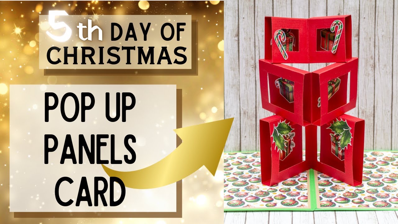 SUPER EASY Pop Up Panel CHRISTMAS CARD Tutorial - YouTube