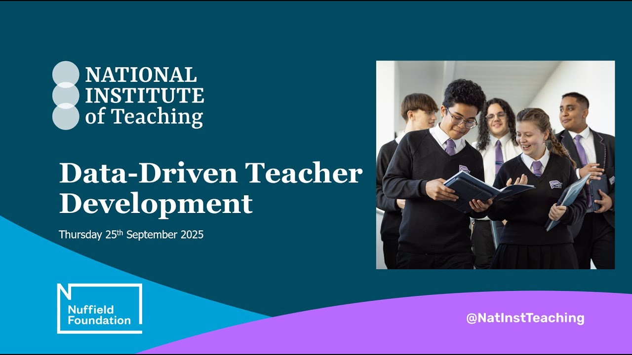 Data-driven teacher development webinar - YouTube