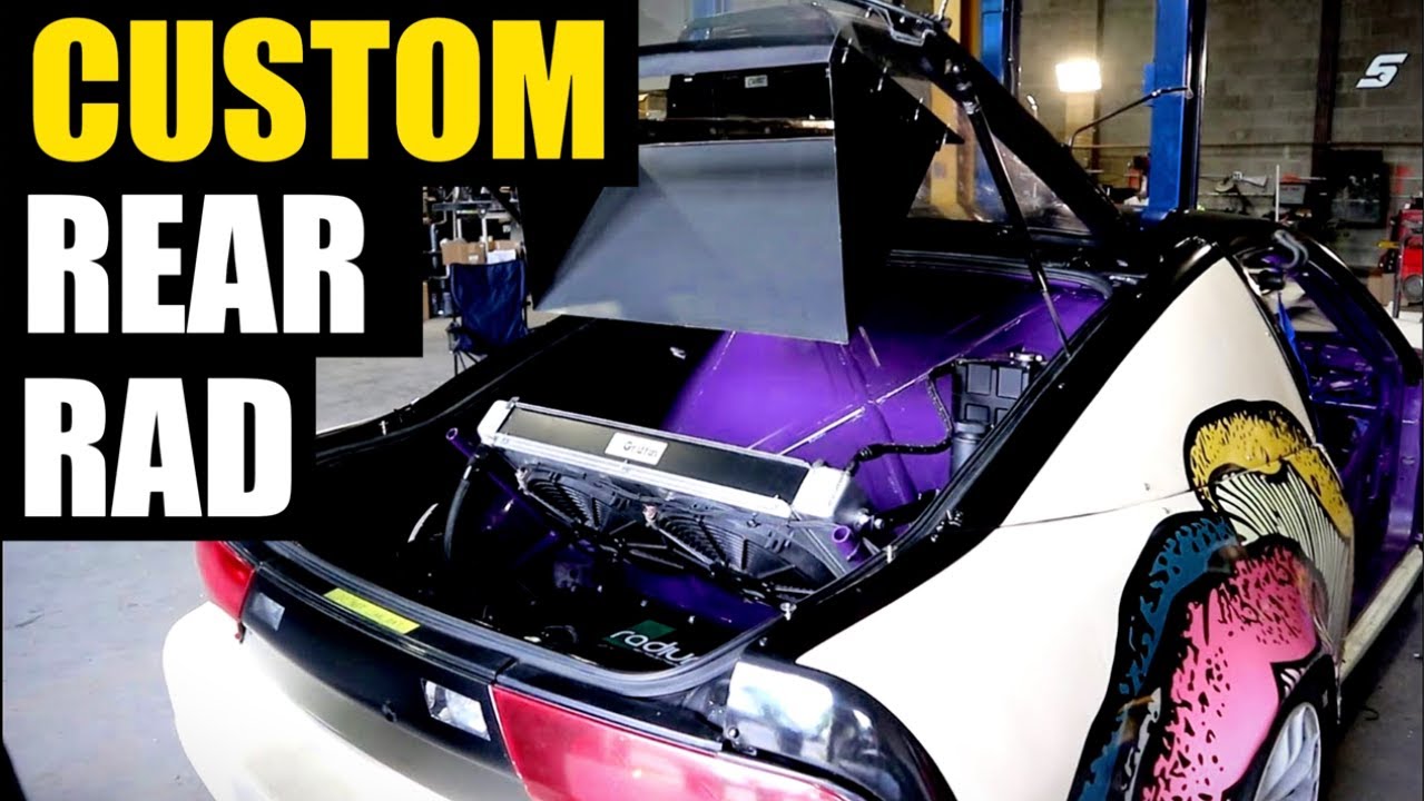Custom s13 Rear Radiator Setup & Hatch Mod - YouTube