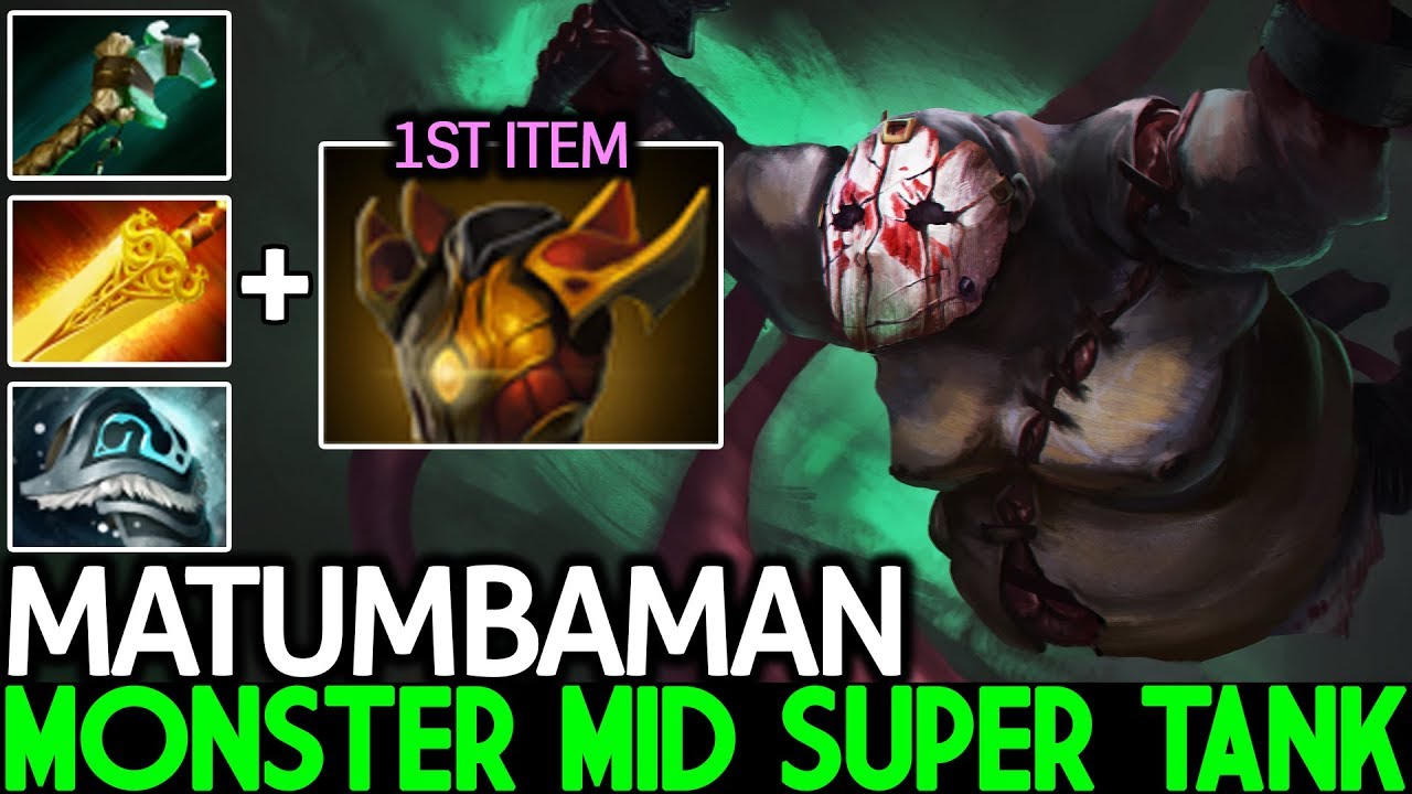 Matumbaman [Pudge] Monster Mid Super Tank Build Game is Hard 7.21 Dota ...