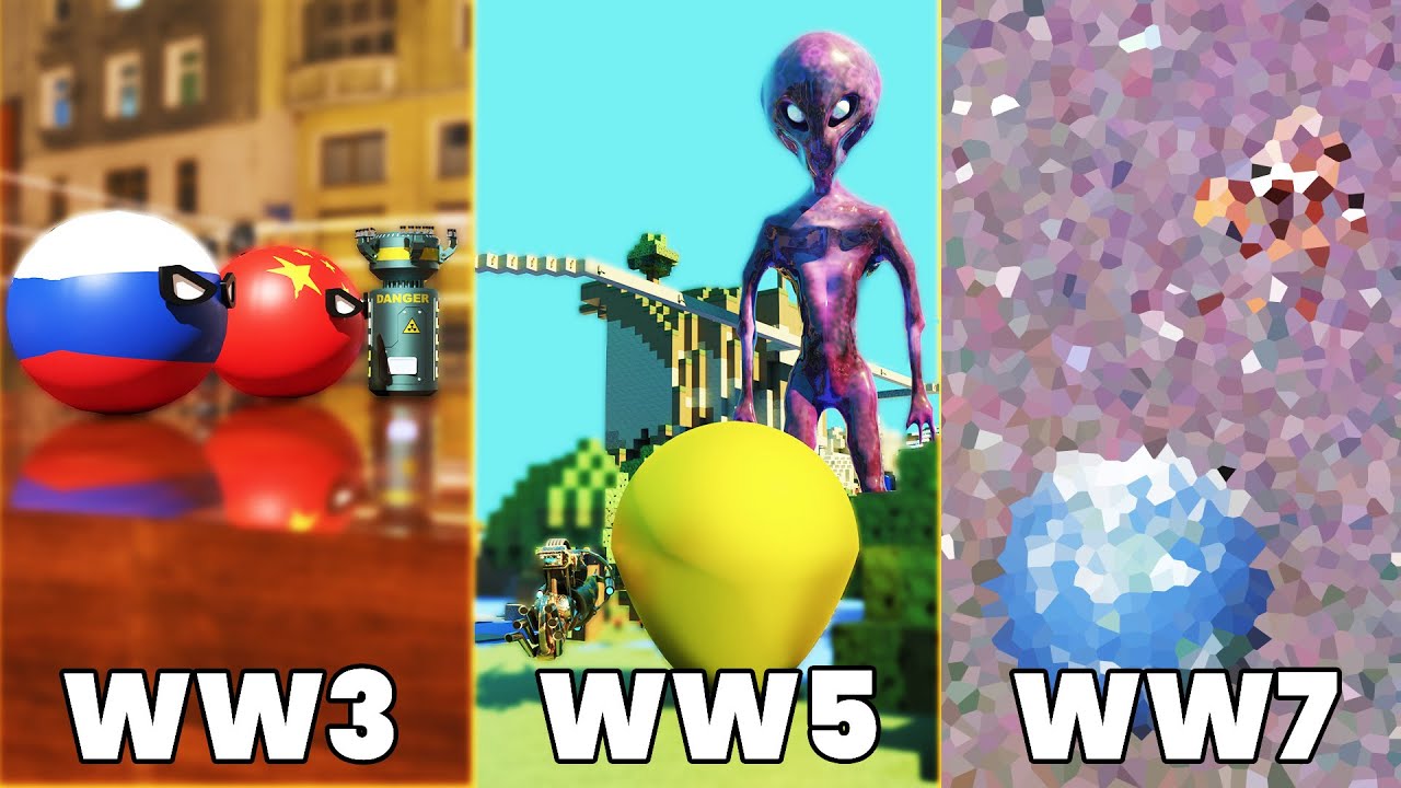 All world war from 1 to 7 | WW3 Countryballs - YouTube