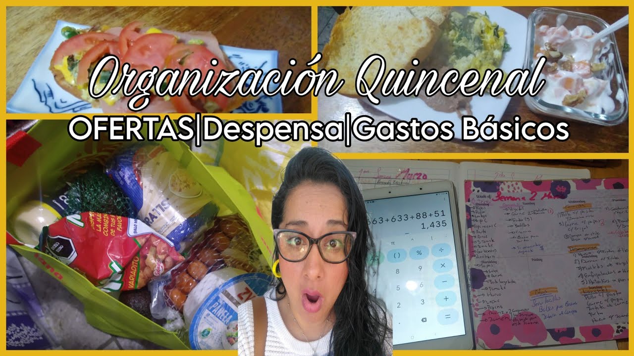 📌Cómo ORGANIZAMOS💲1,400 Pesos para que Alcance para la Quincena|Mamá ...