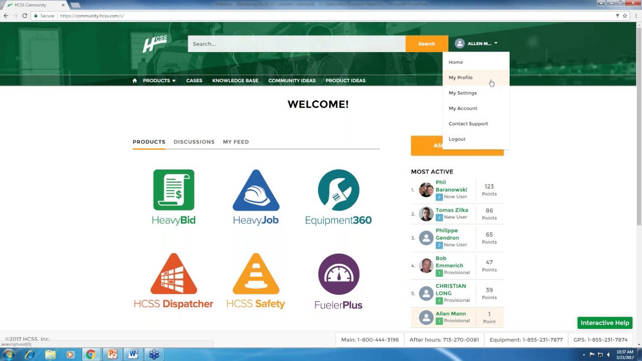Introducing the HCSS Customer Community | HCSS - YouTube