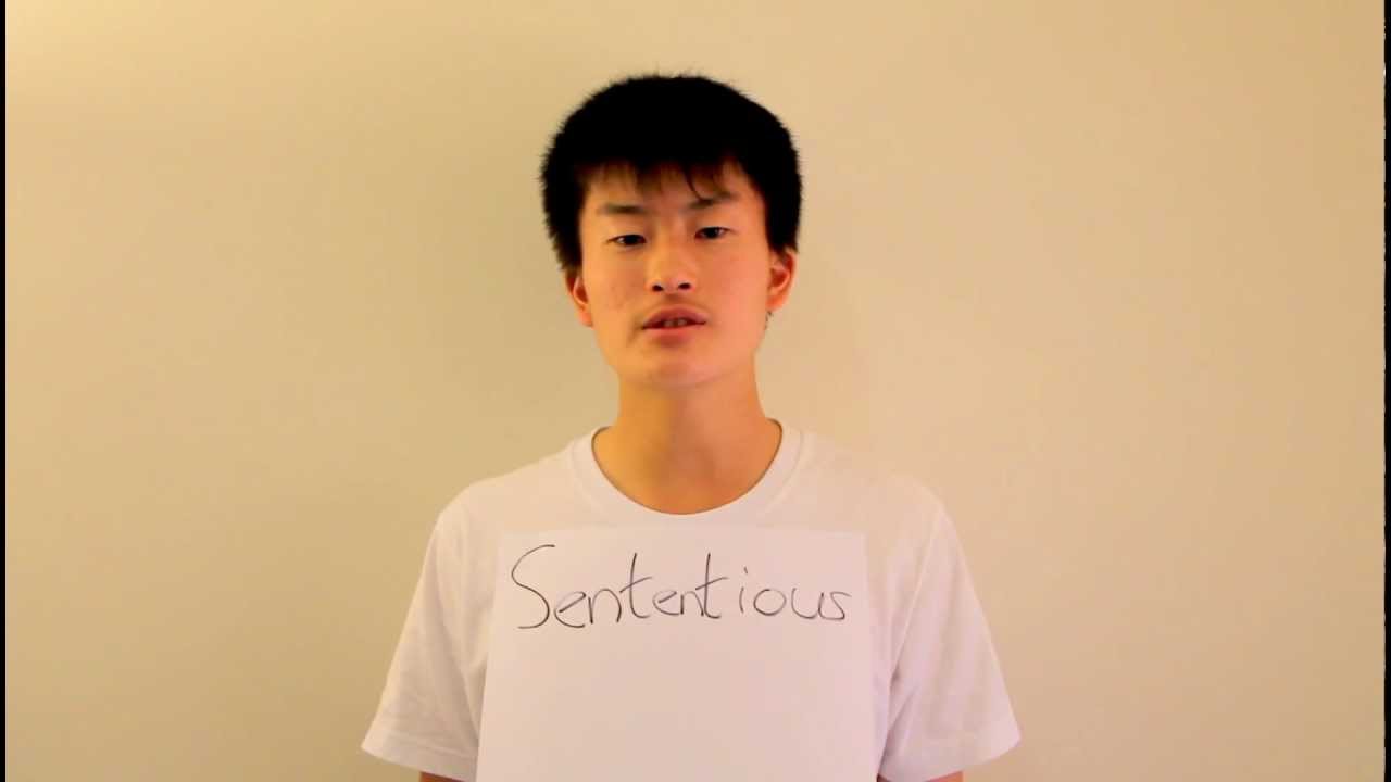 The Y.K. Dictionary - Sententious - YouTube