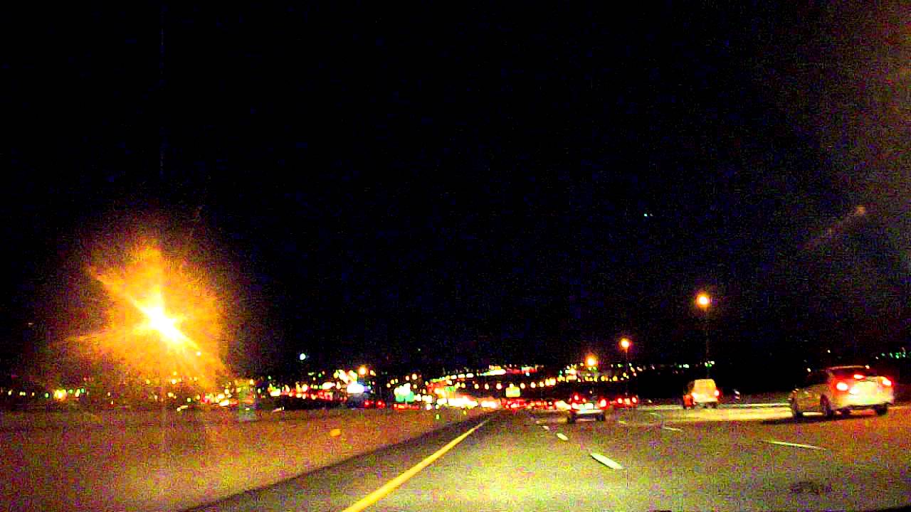 Driving over the Driscoll Bridge at Night - YouTube