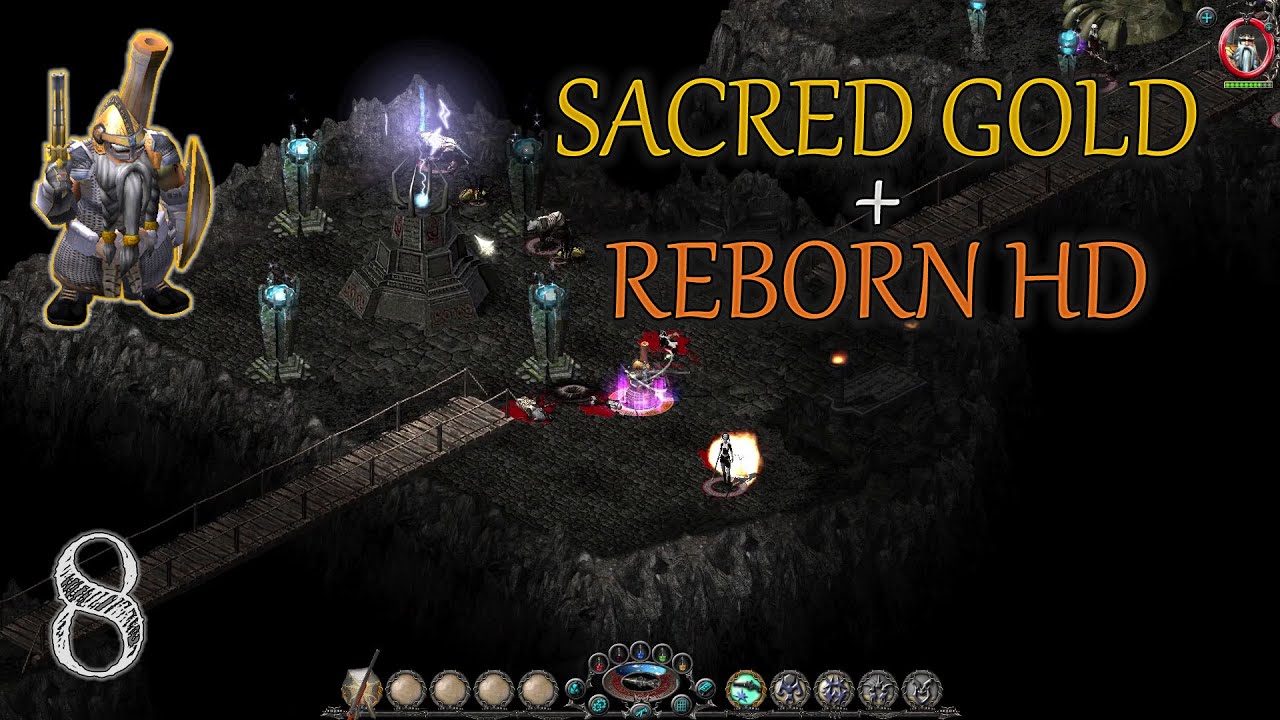 #8 Sacred Gold + Reborn HD Прохождение Гном - YouTube