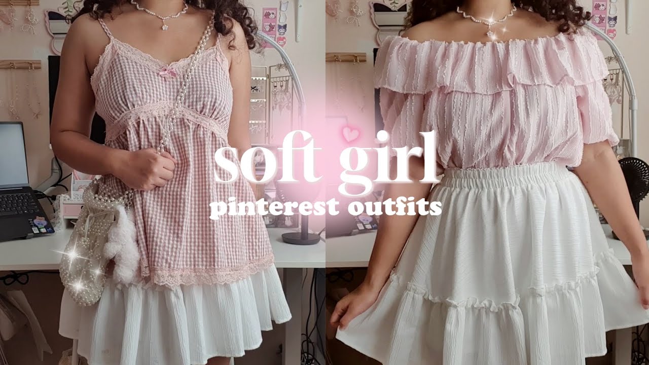 dressing like my pinterest board 🍨 soft girl aesthetic outfits for ...
