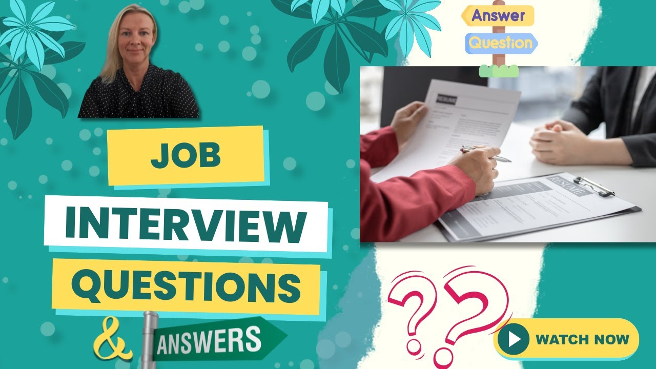 Beginner Job Interview Tips- Questions & Sample Answers - YouTube