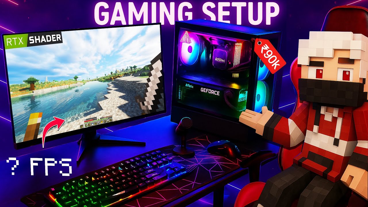 I Built My First Gaming Setup... Minecraft FPS SHOCKED Me! 🤯 - YouTube