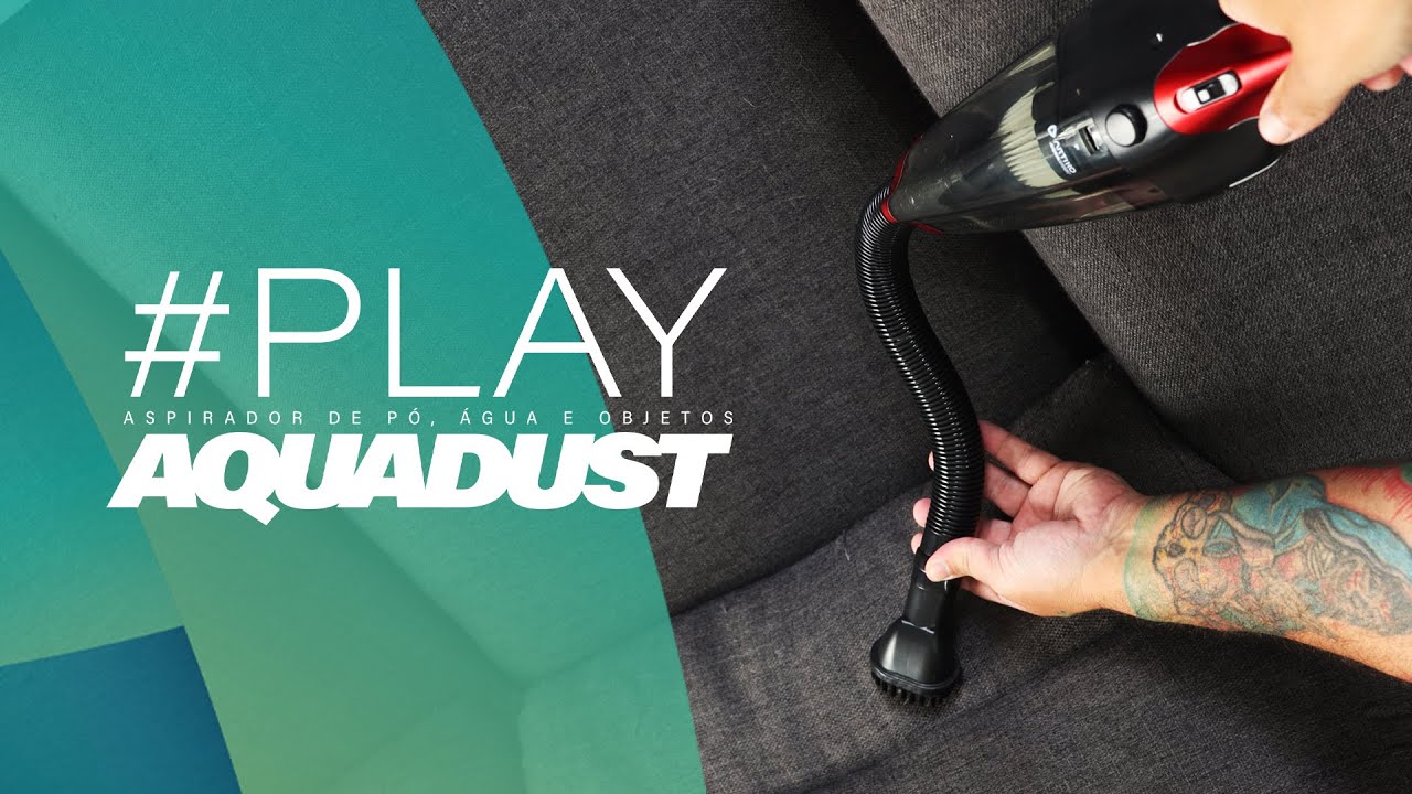 #play Aspirador Sem Fio Aquadust: aspira pó, água e objetos - YouTube