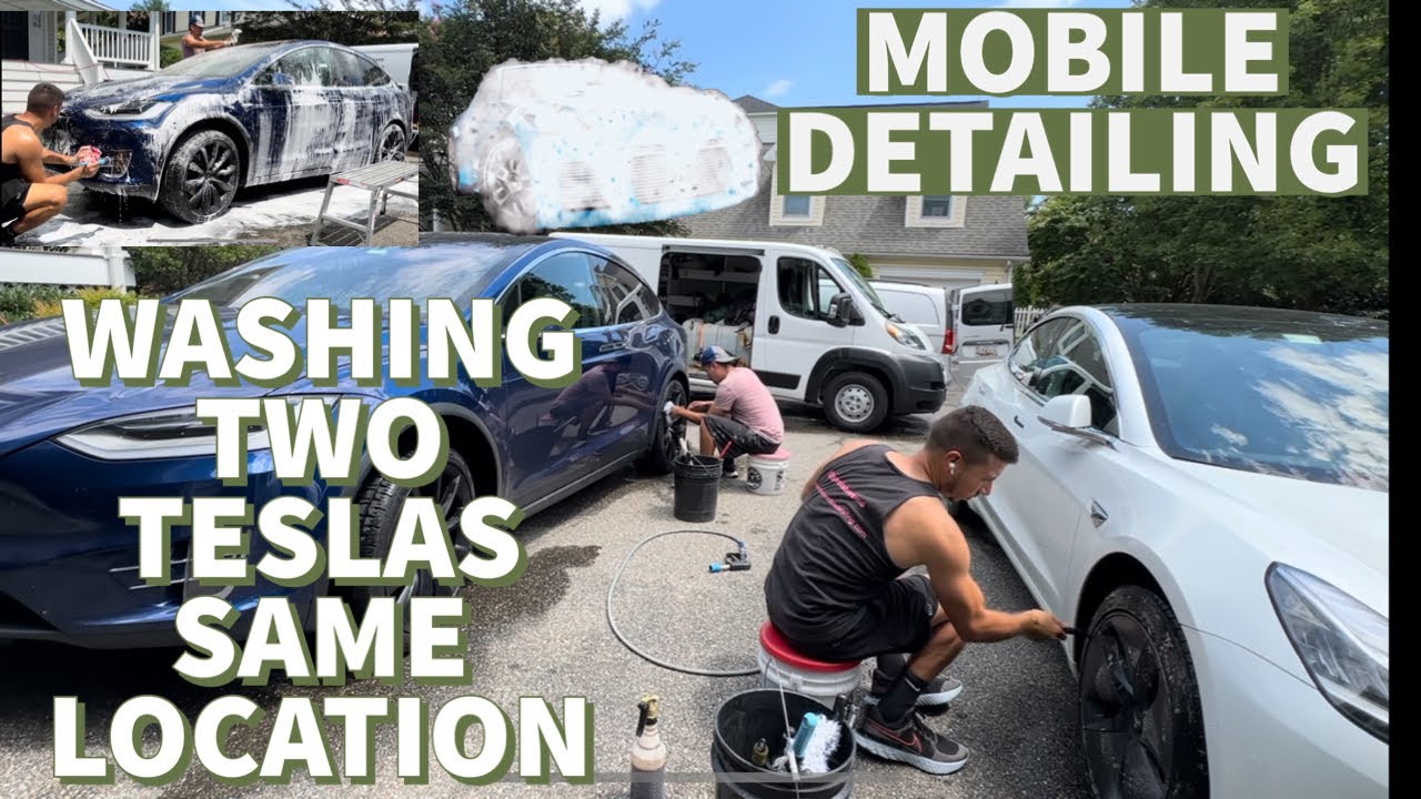 Tesla Model X & Model 3 Maintenance Exterior Details - YouTube