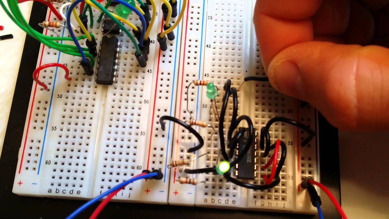 Make:electronics Experiment 22 (74HC02)NOR - YouTube