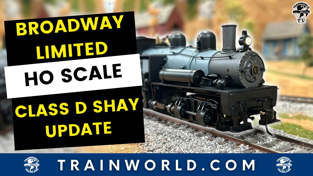 Broadway Limited HO Scale - Class D Shay Important Update! - YouTube