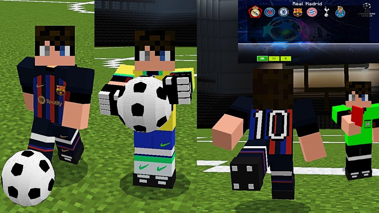 Addon de FUTBOL para Minecraft PE || Futbol MCPE - YouTube