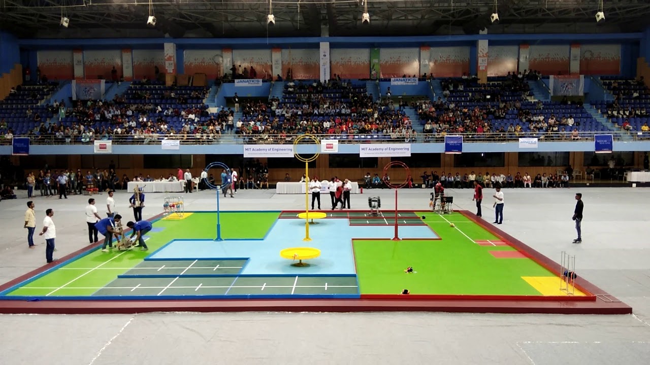 Robocon 2018 || League: PCCOE, Pune (Team Red) vs MANIT, Bhopal (Team ...